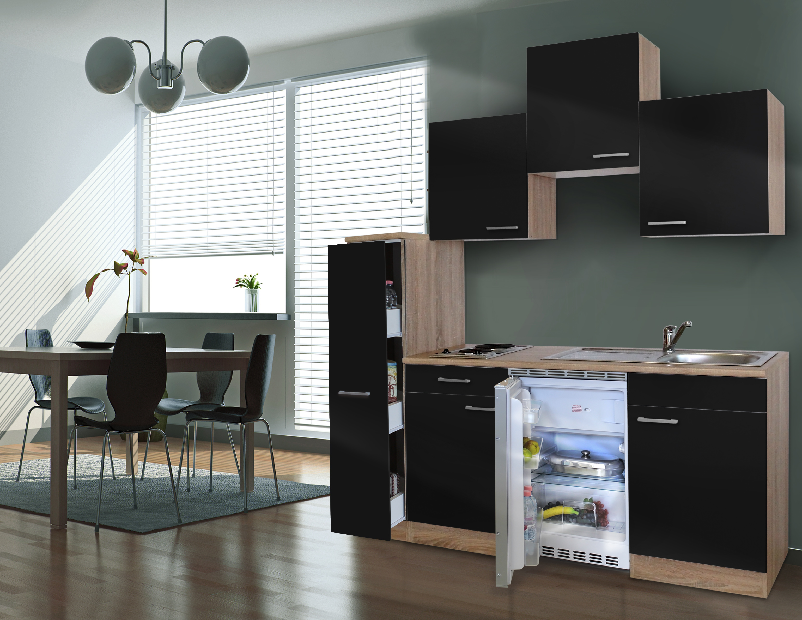 Single Kitchens 160cm