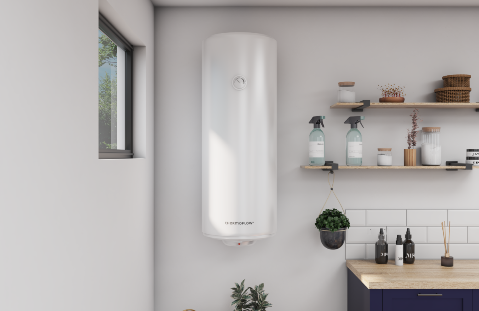 Boiler Warmwasserspeicher Elektro 150 L Wandspeicher DS 150 1,5kW Thermoflow | 178897410