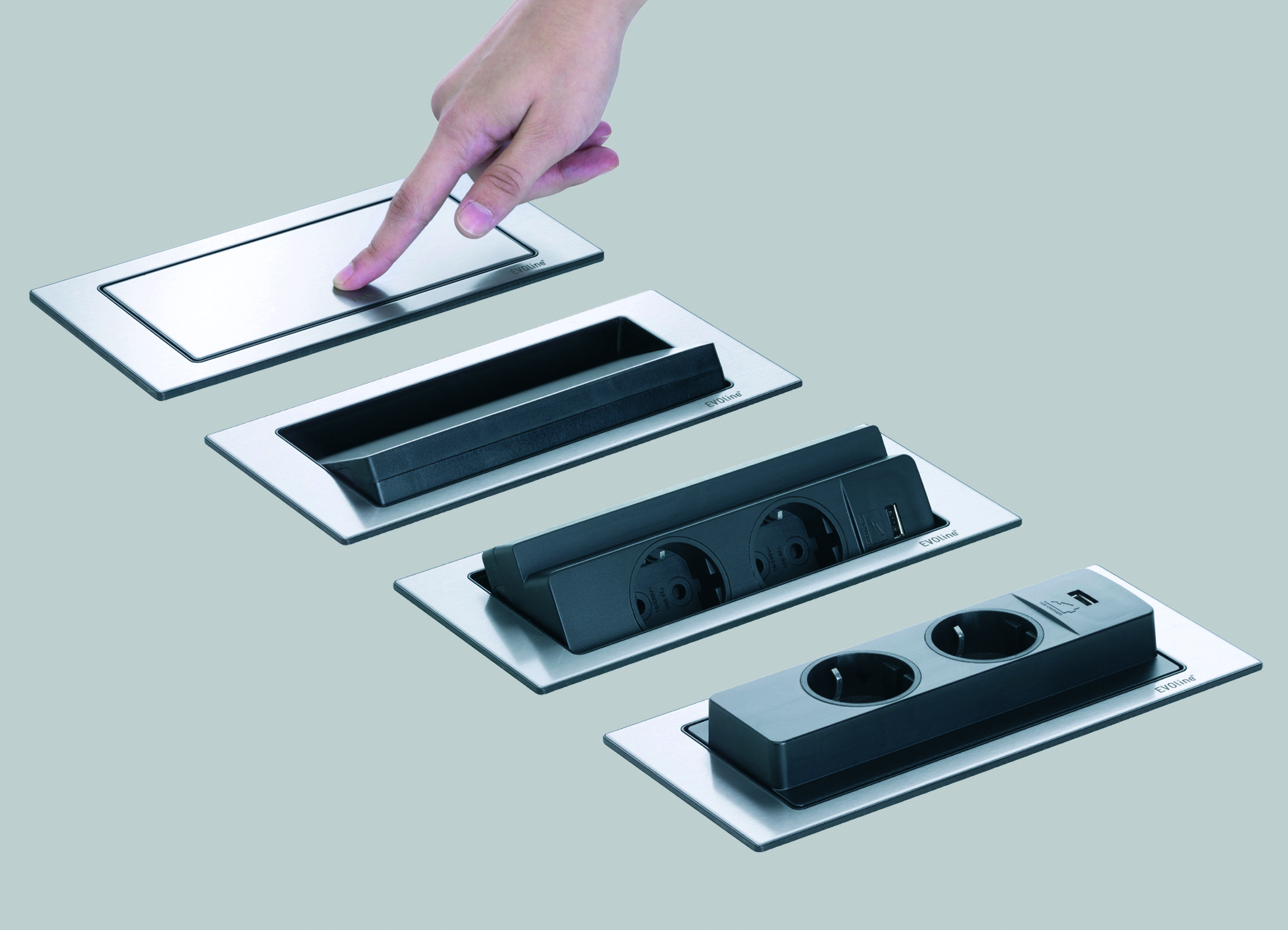 Tischsteckdose Einbausteckdose Versenkbar Steckdose Steckdosenleiste ...